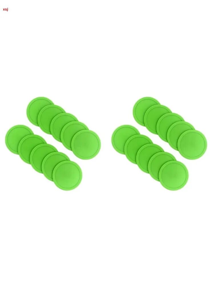 Аксессуары для хоккея, зеленый, пластик, 4 шайбы и 4 нападающих