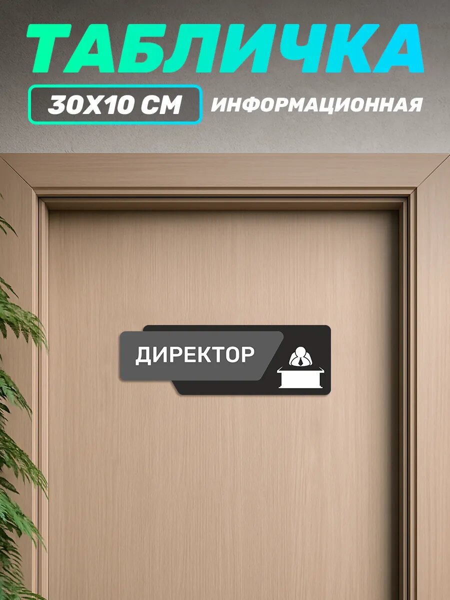 Табличка на дверь информационная для офиса Директор
