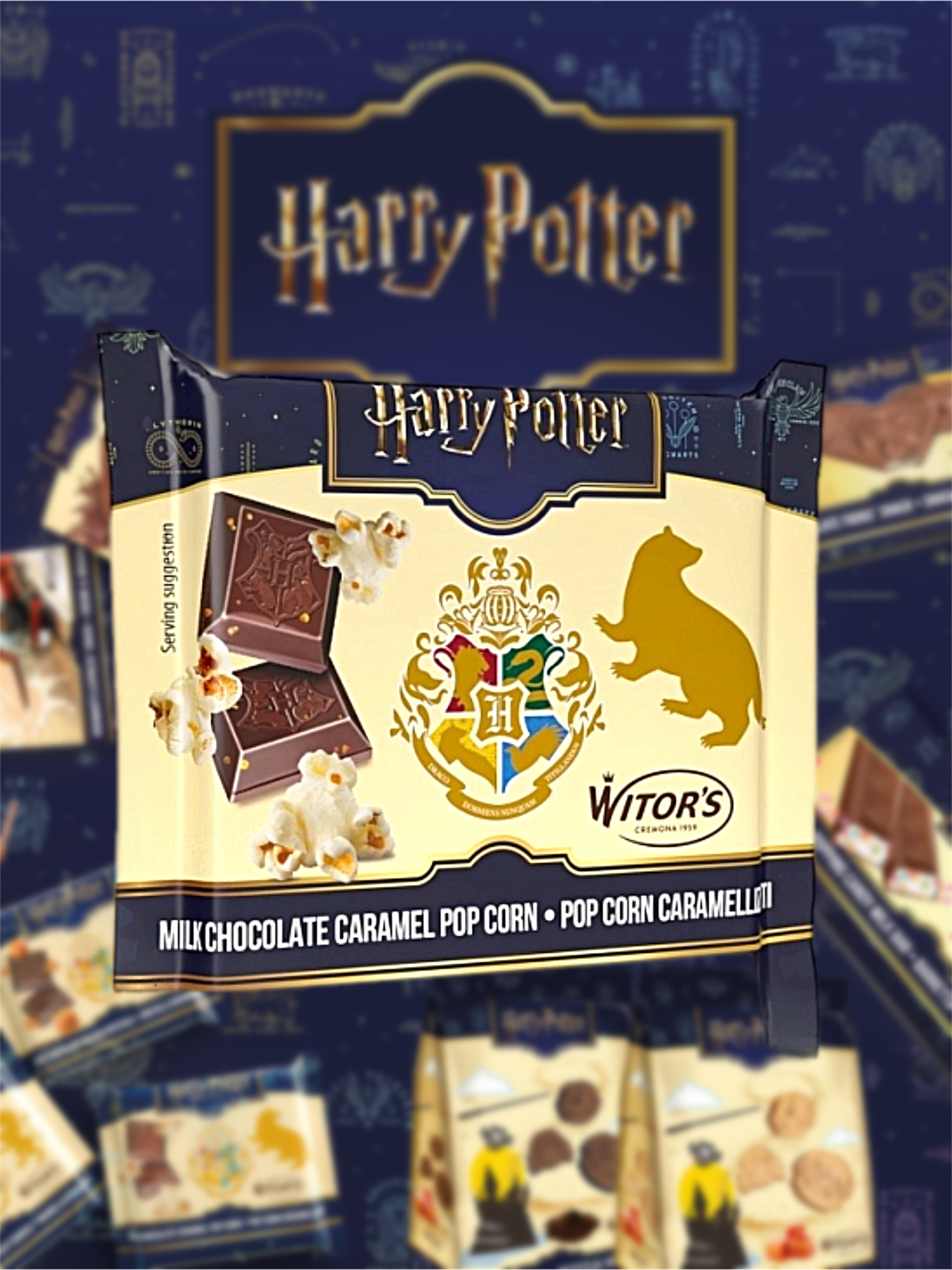 Witor's Harry Potter Choc&Popcorn \ Виторс Гарри Поттер Шоколад&Попкорн, 40г (Италия)