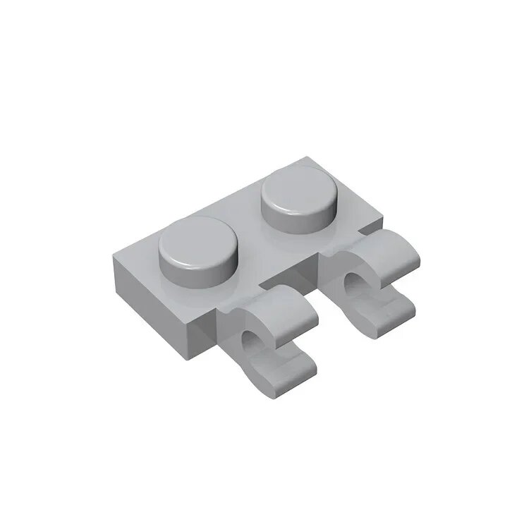Gobricks 1x2 с зажимами, Серый (071)
