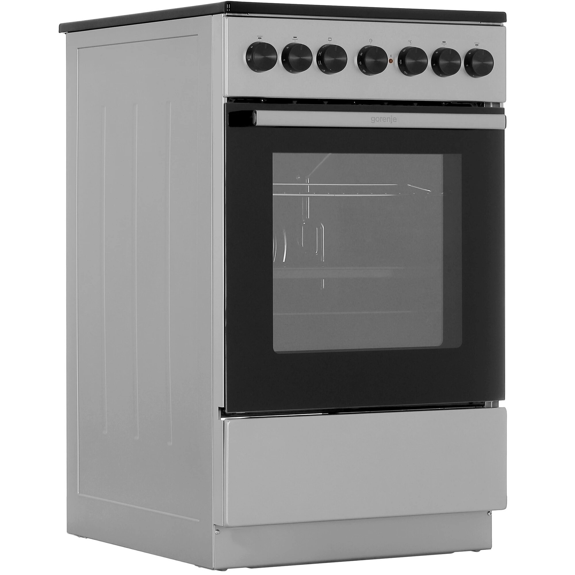 Электроплита Gorenje GEC5B41SG, электрическая, с грилем и духовкой, стеклокерамическая