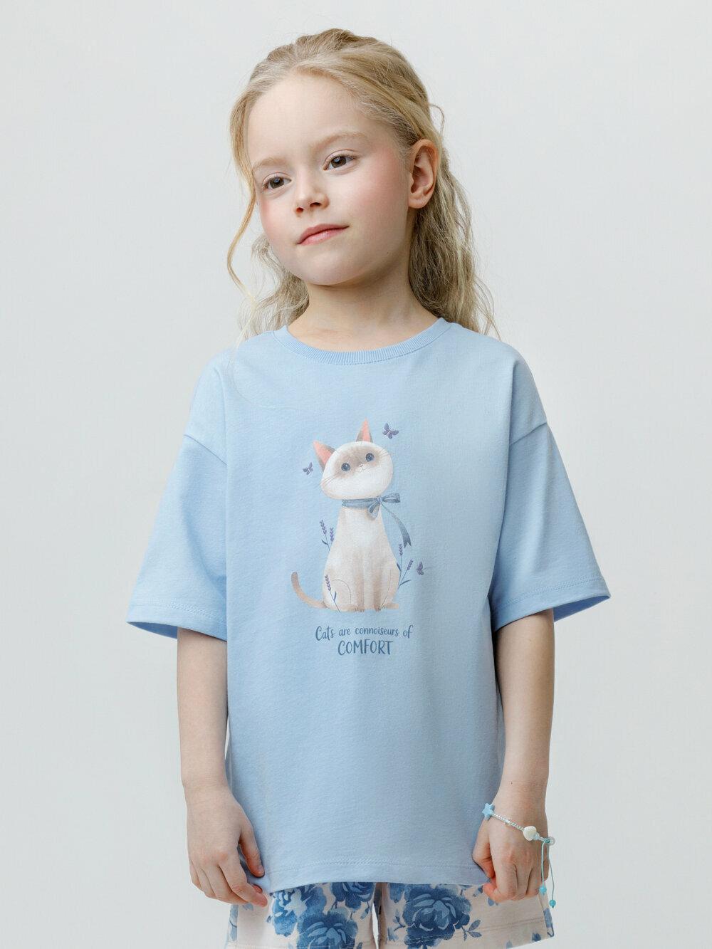 Футболка базовая детская футболка, натуральный хлопок