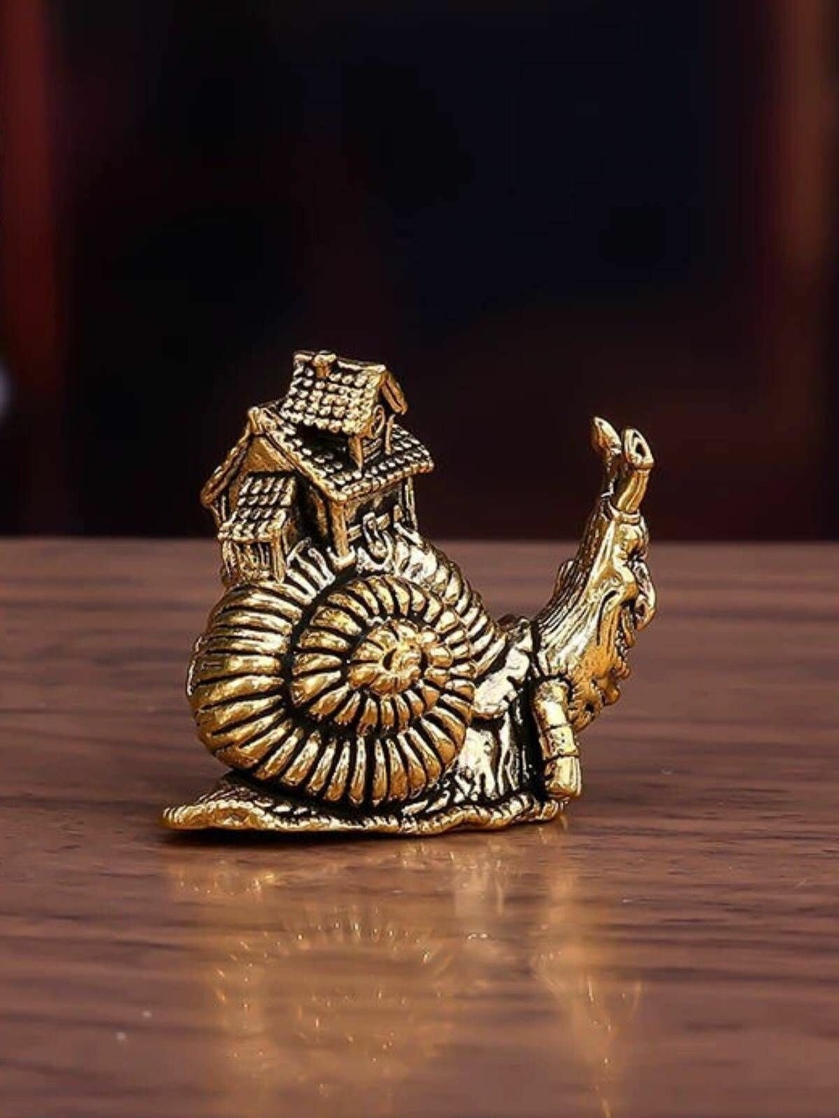 Статуэтка "Улитка с Орком" бронза (3.2*3.7 см.) — фото 1