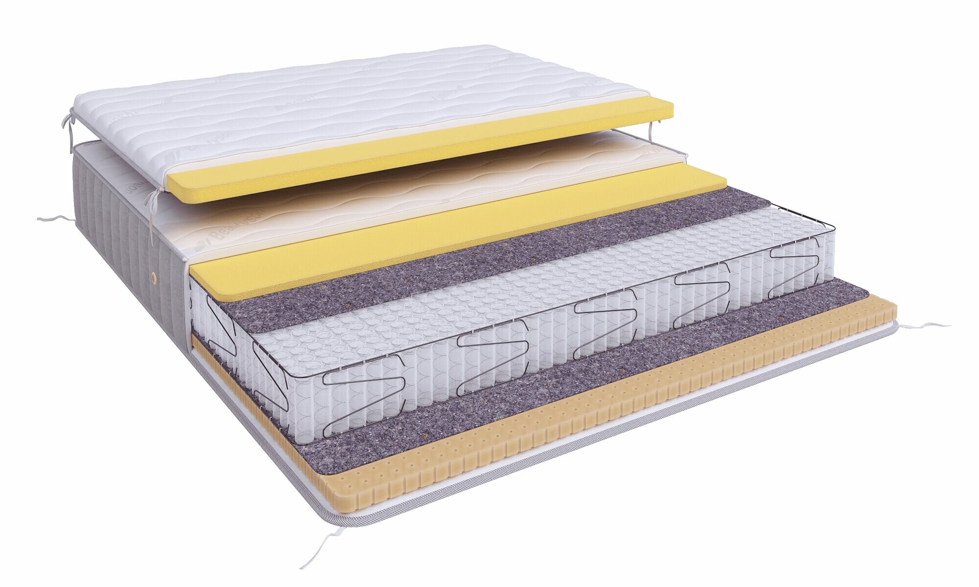 Матрас Beautyson Privat Transformer Soft S1200 200х190 высота 28 см анатомический средней жесткости мягкий латексный