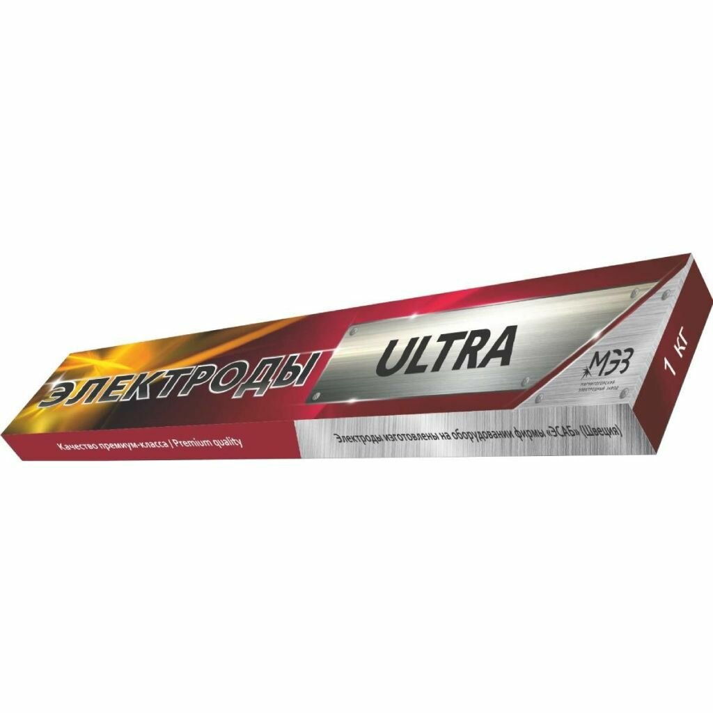 Электроды для сварки МЭЗ МР-3 Ультра 3 мм, 1 кг, рутил-целлюлозное покрытие, ручная дуговая MMA, пачка