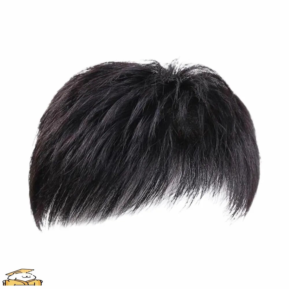 Мужской парик черный искусственные волосы короткие волосы для мужчин