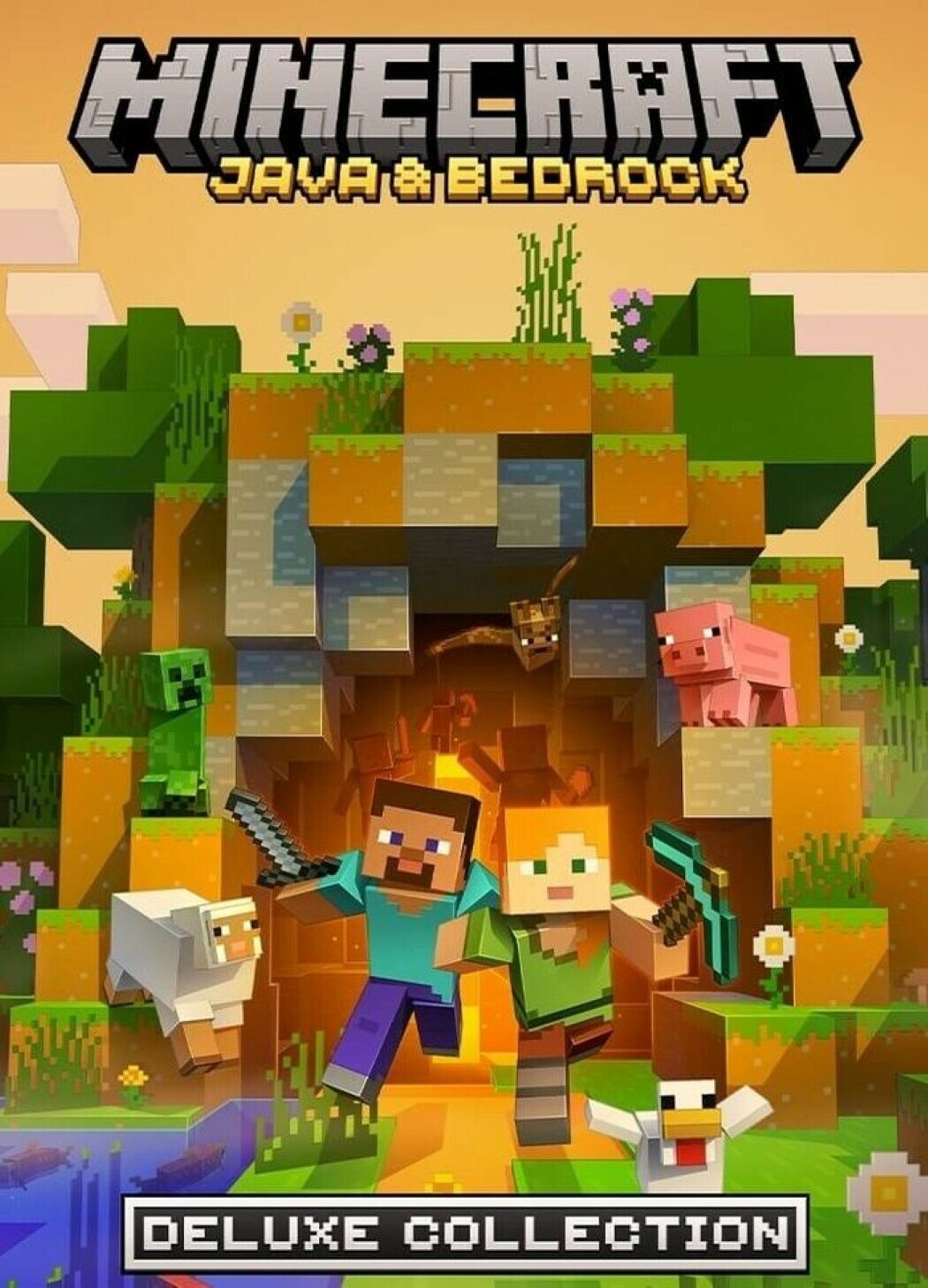 Игра Minecraft: Java & Bedrock Edition Deluxe Collection для ПК, электронный ключ для Mojang