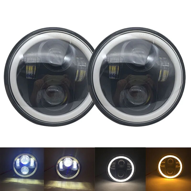 Светодиодные фары 5,75 дюйма для Triumph Rocket iii 3 & Speed Triple & Street Черный, Black 40W