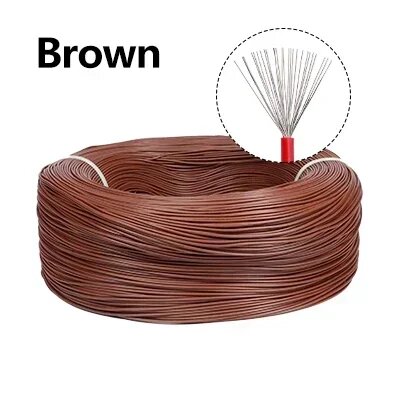 Коричневый провод 22 AWG, 5 метров
