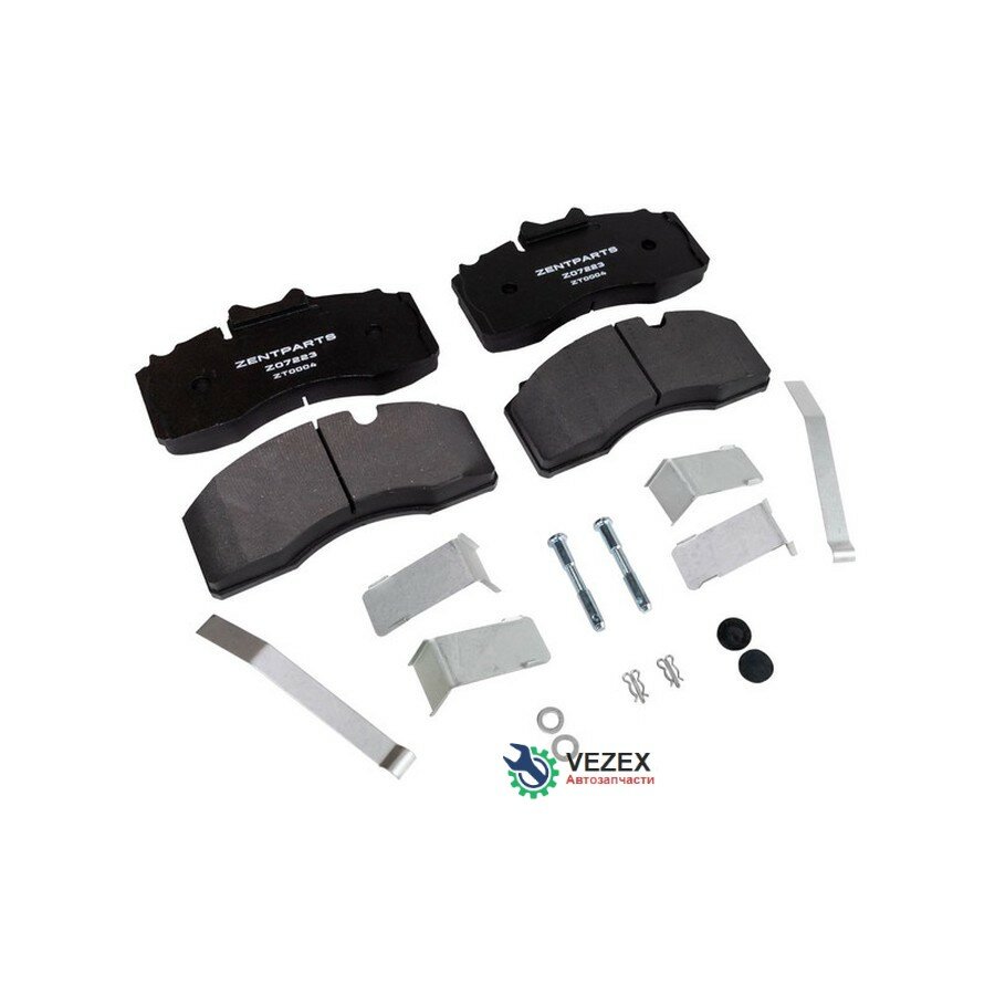 ZENTPARTS Z07223 колодки дисковые! 29227 210.8x102x30 с р/к\ BPW TSB4312