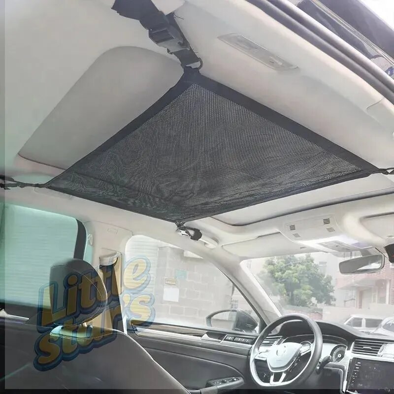 Фиксатор багажный для автомобиля, сетка для потолка, черный цвет, 0.70 м
