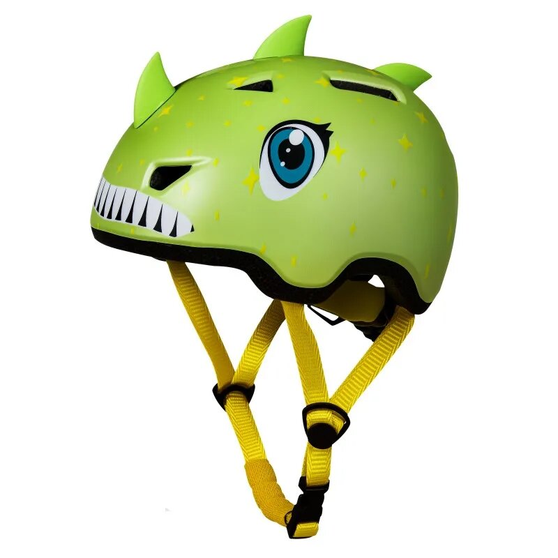 Детский велосипедный шлем ZANEFUNSAFETY CL-15 ПВХ+ЭПС XS for 0-2, Dinosaur Green