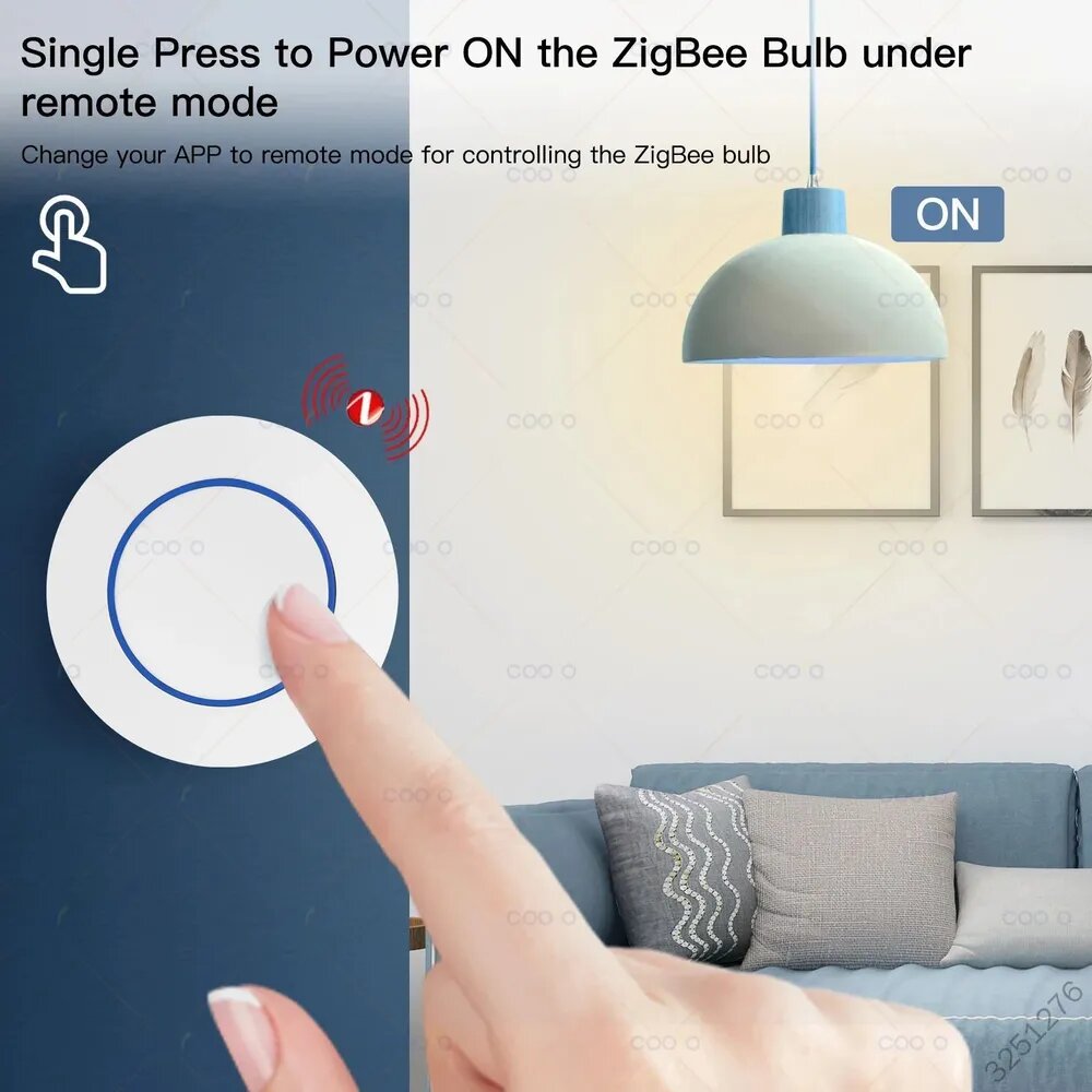 COOPO Smart Wireless Button Scene Switch Remote Dimmer Zigbee Button Smart Home — фото 1