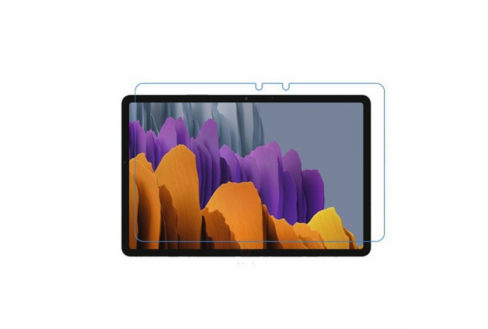 Защитная пленка MyPads для планшета Samsung Galaxy Tab S7 и S8 глянцевая, высокая защита экрана