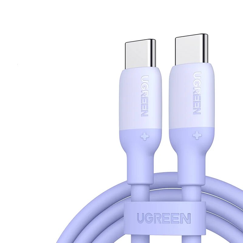 Ugreen USB-C to Type-C кабель, PD60W Purple, 5A