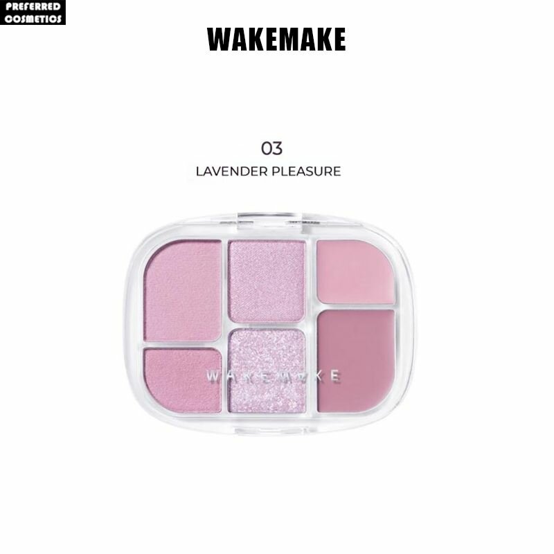 Пластина для контура лица wakemake , Тени для век, румяна, многофункциональные - 03 Lavender Pleasure