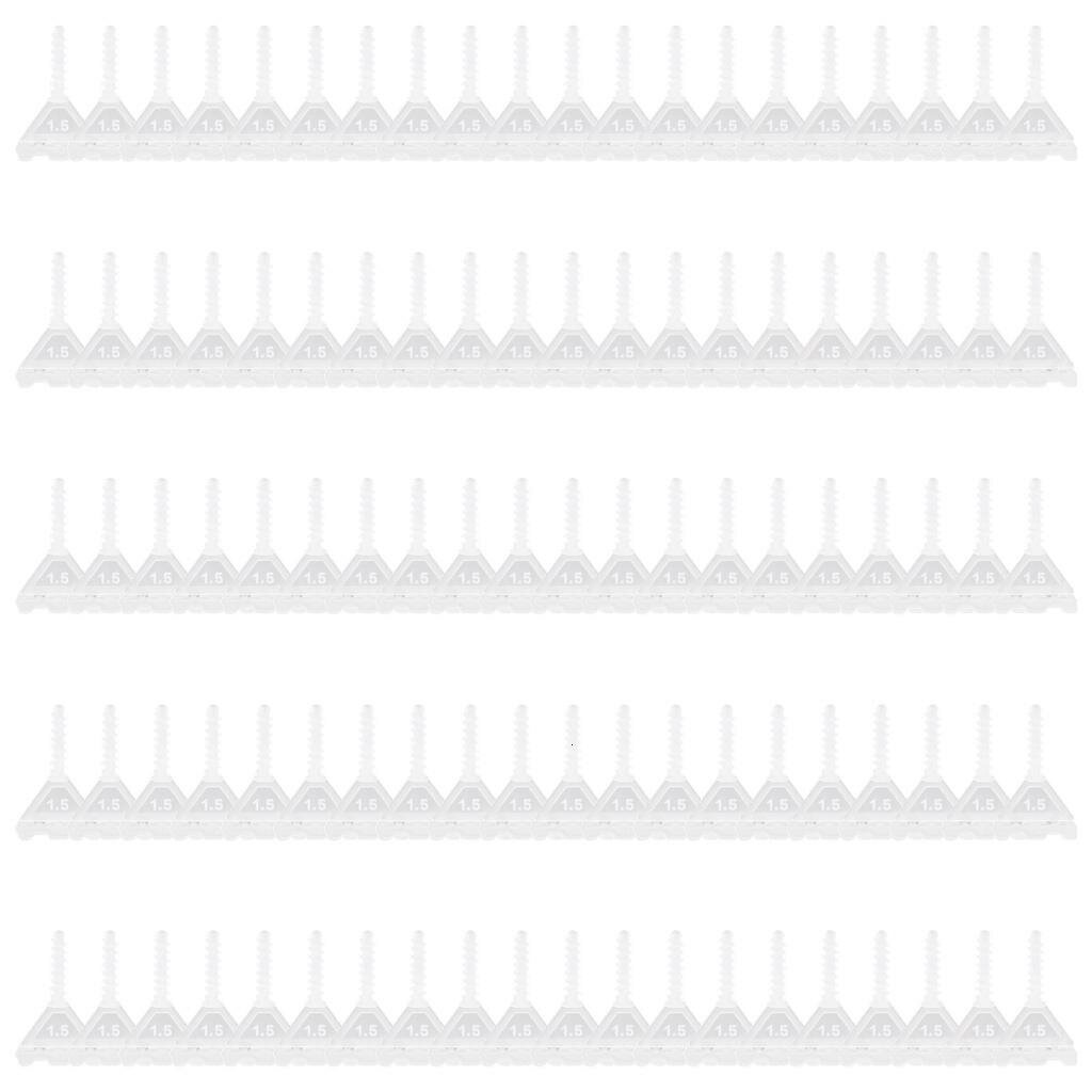 Керамические выравнивающие клипсы для плитки, 100 шт, 1.5 Спира L база