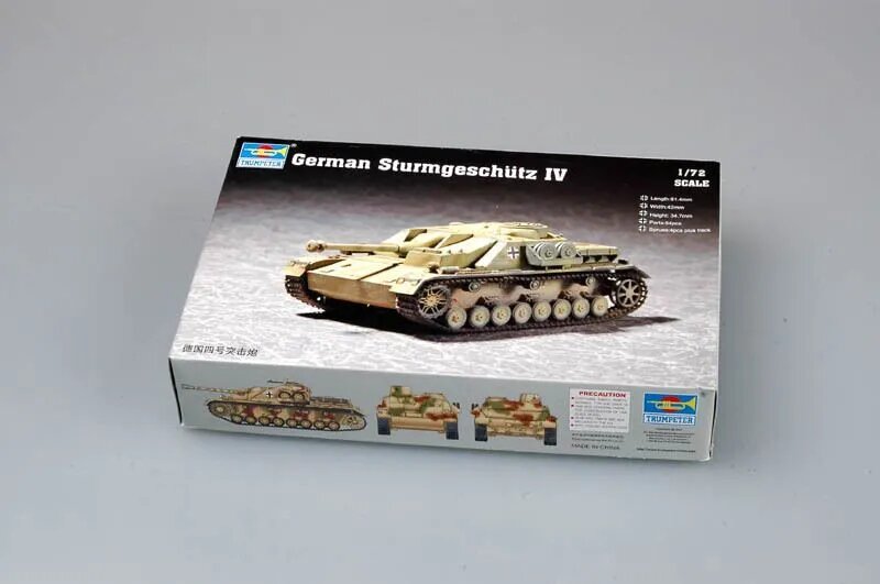 Trumpeter 1/72 Немецкий Sturmgeschütz IV (07261) сборная модель танка