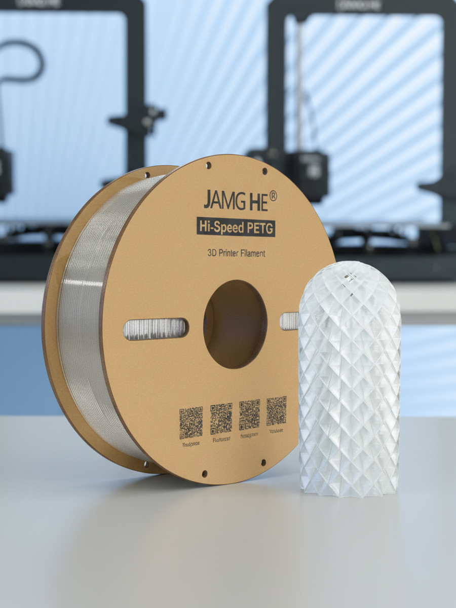 Пластик для 3D-печати PETG Hi-Speed, JAMG HE, 1кг , 1.75 мм, прозрачный