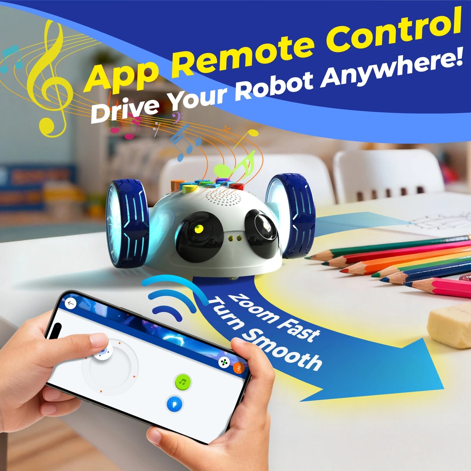 Робот Apitor Robot Wheels, цвет Robot Wheels, 5+ — фото 1