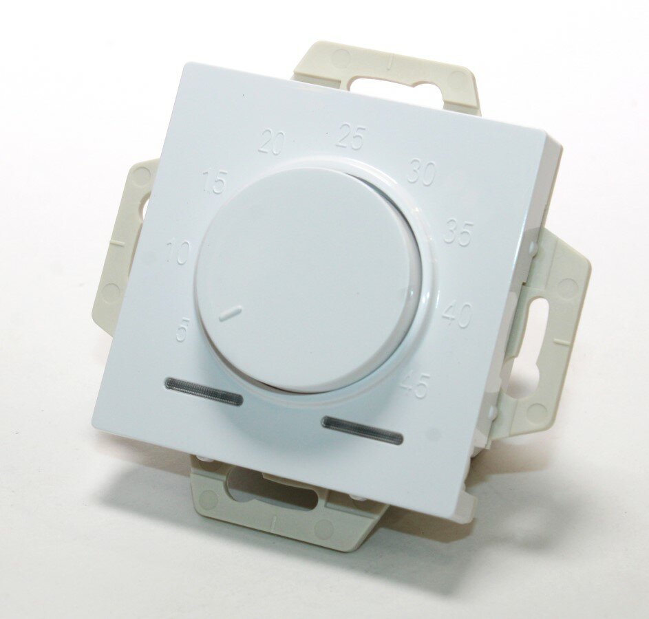 Термостат для электрического теплого пола Schneider Electric Atlas Design с датчиком, 10A, механизм, белый