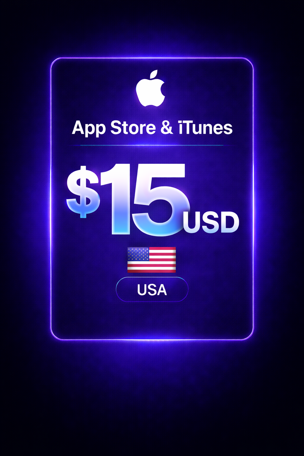 Apple Gift Card 15$ | Подарочная карта Apple для App Store и пополнение счета Apple ID 15 долларов