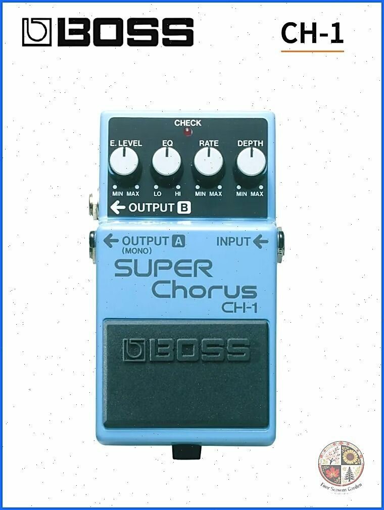 Эксклюзивная педаль эффектов BOSS CH1 Super Stereo Chorus для гитары и баса с расширенным функционалом