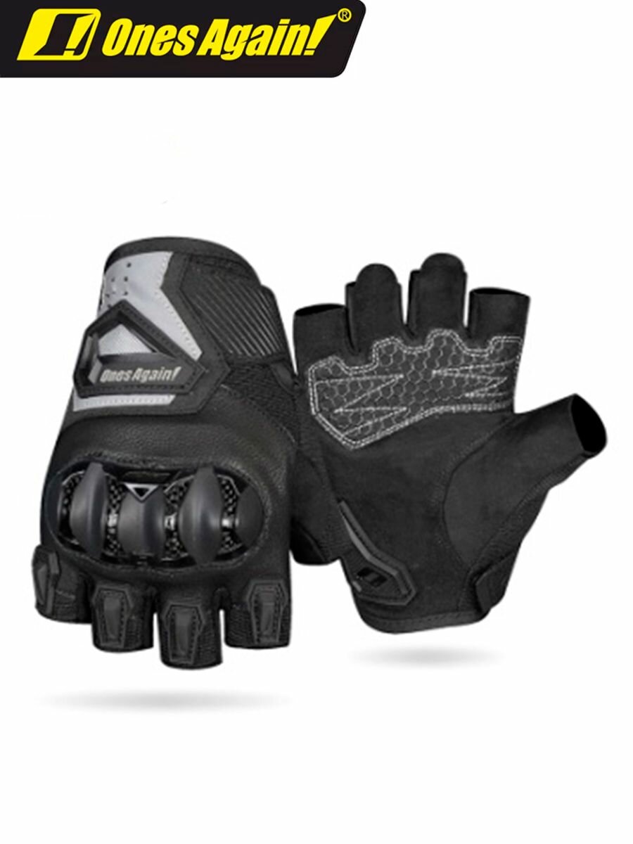Мотоперчатки без пальцев Ones Again MG26 летние / Велоперчатки с защитой костяшек