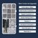 Комплект для ремонта очков, 400 винтов, Upgrade Silver Screw