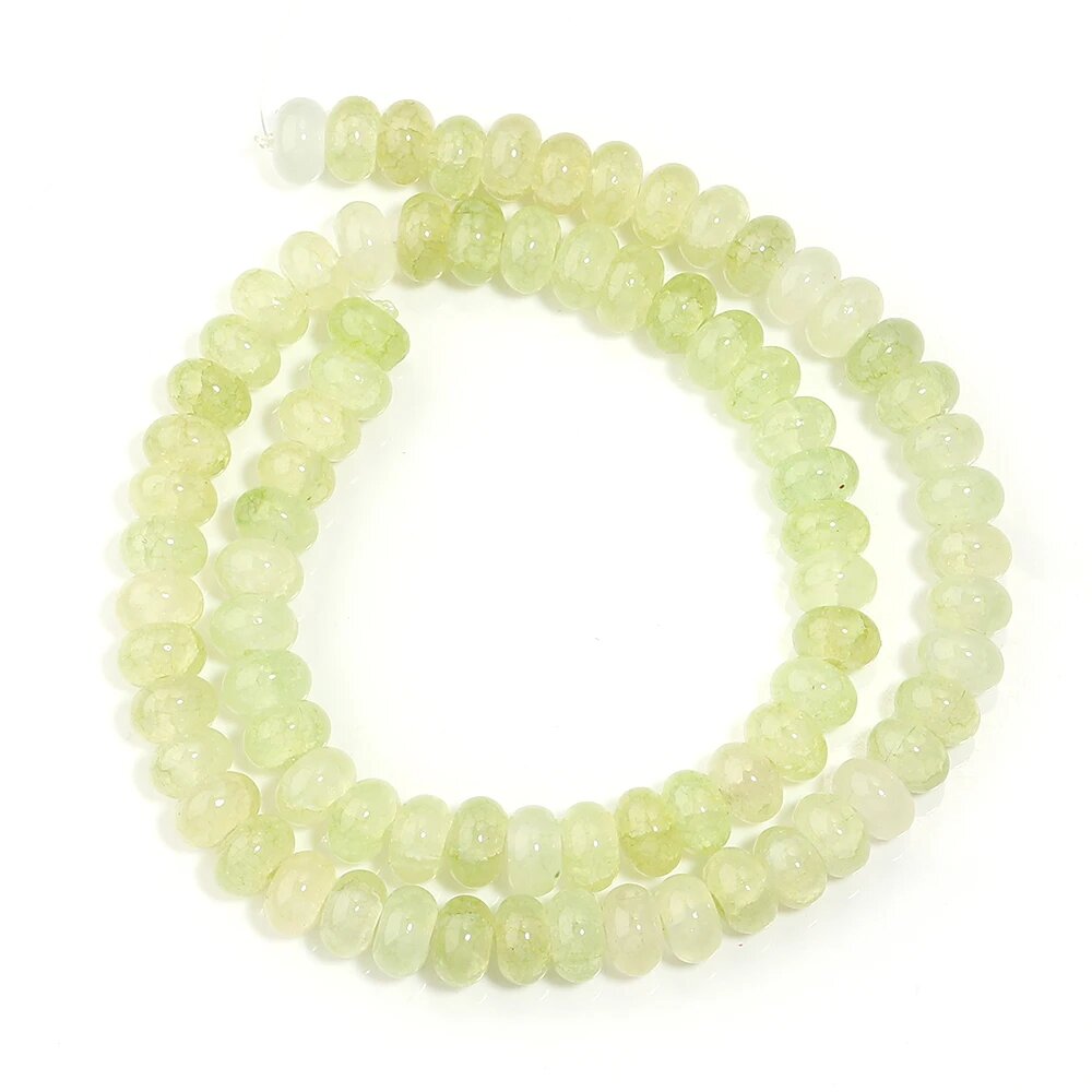 Бусины стеклянные плоские круглые 5x8 мм lingsai