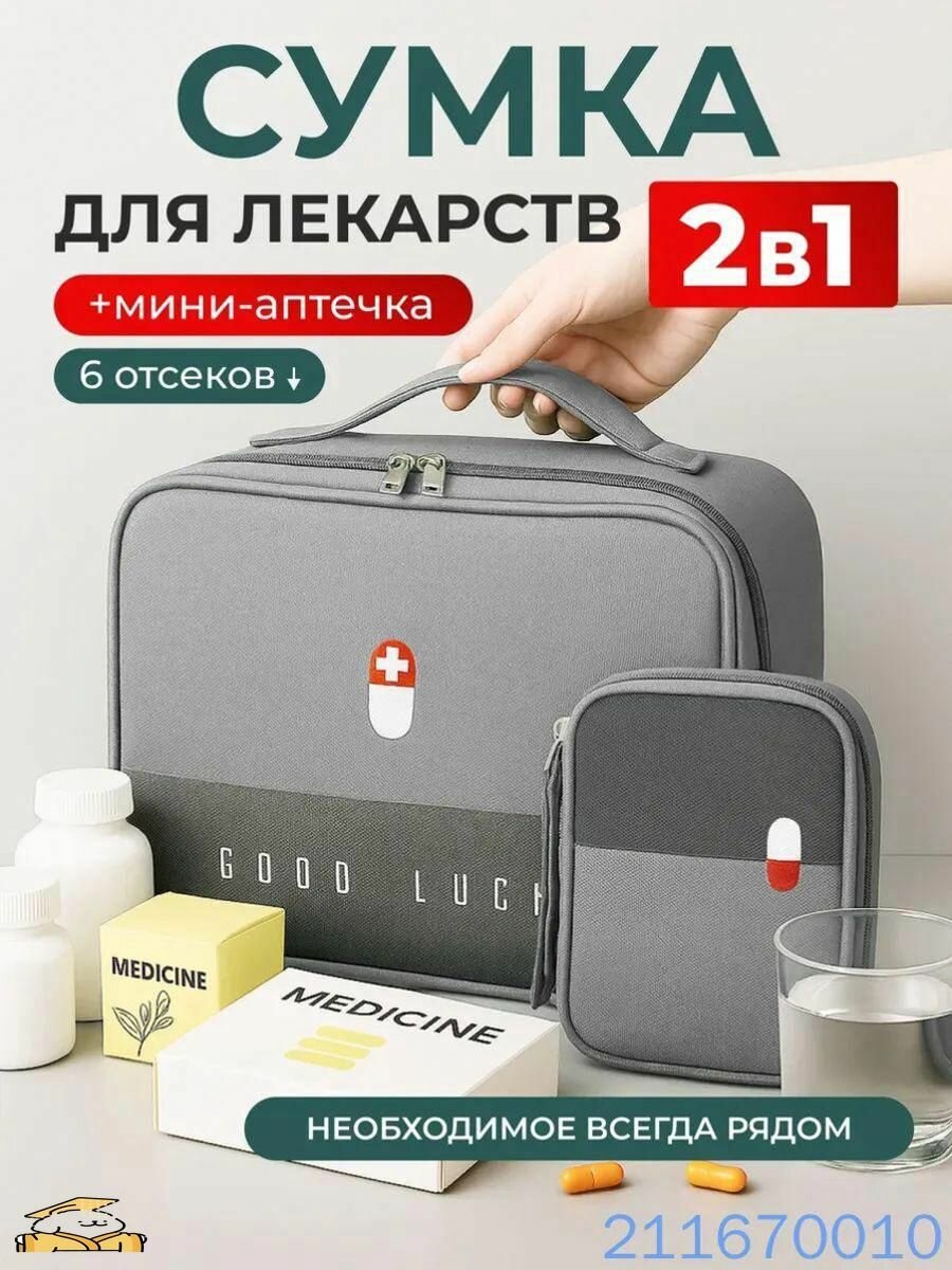 Аптечка органайзер домашняя и дорожная