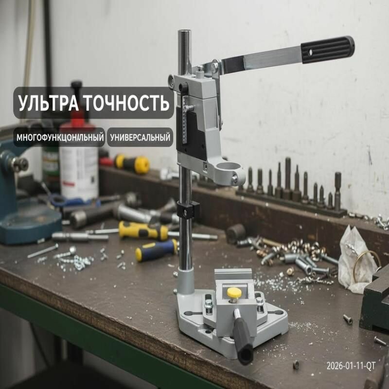Стойка для дрели с тисками универсальная многофункциональная
