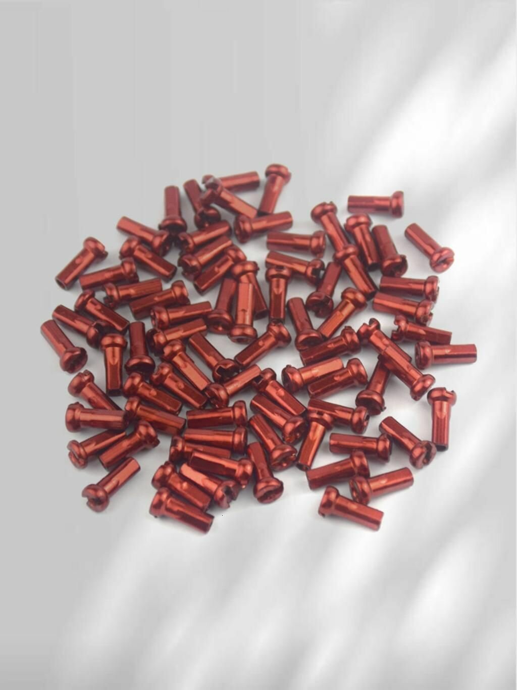 Ниппели для велосипедных спиц, 60 шт, красный