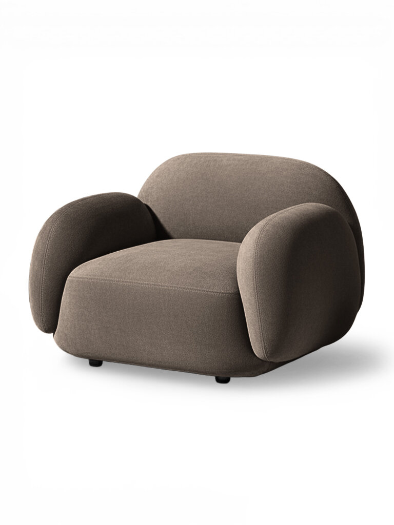 Кресло Мальдивы Andria Delta 8 NOW 97x82x73 см, коричневый Велюр Антивандал, нераскладной Фиеста