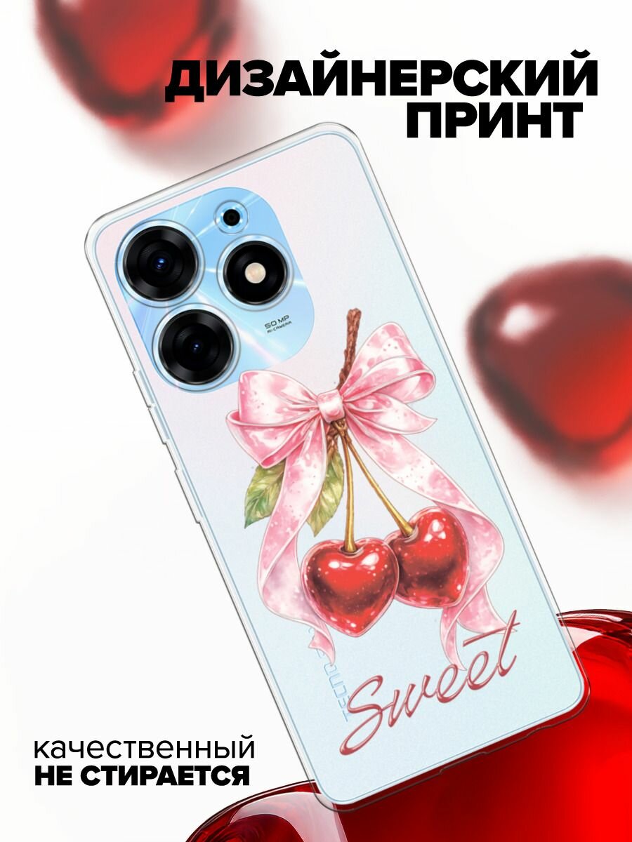 Силиконовый чехол на Tecno Spark 10 Pro / Текно Спарк 10 Про с принтом Sweet — фото 1