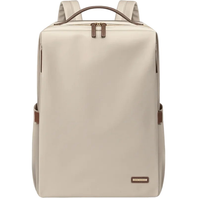 GOLF Женский нейлоновый ноутбук рюкзак 15 6 дюймов Бежевый, M (26.5X36X12.5cm), Apricot