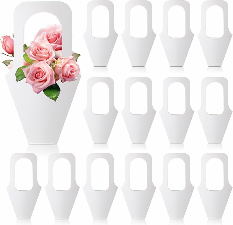 20 шт. бумажных цветочных подарочных пакетов