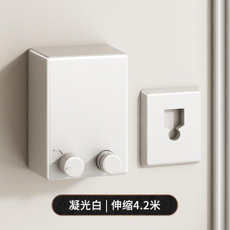 Невидимая выдвижная сушилка для одежды, не требующая сверления, универсальное приспособление для ванной комнаты, выдвижная стальная веревочная стойка для балкона.