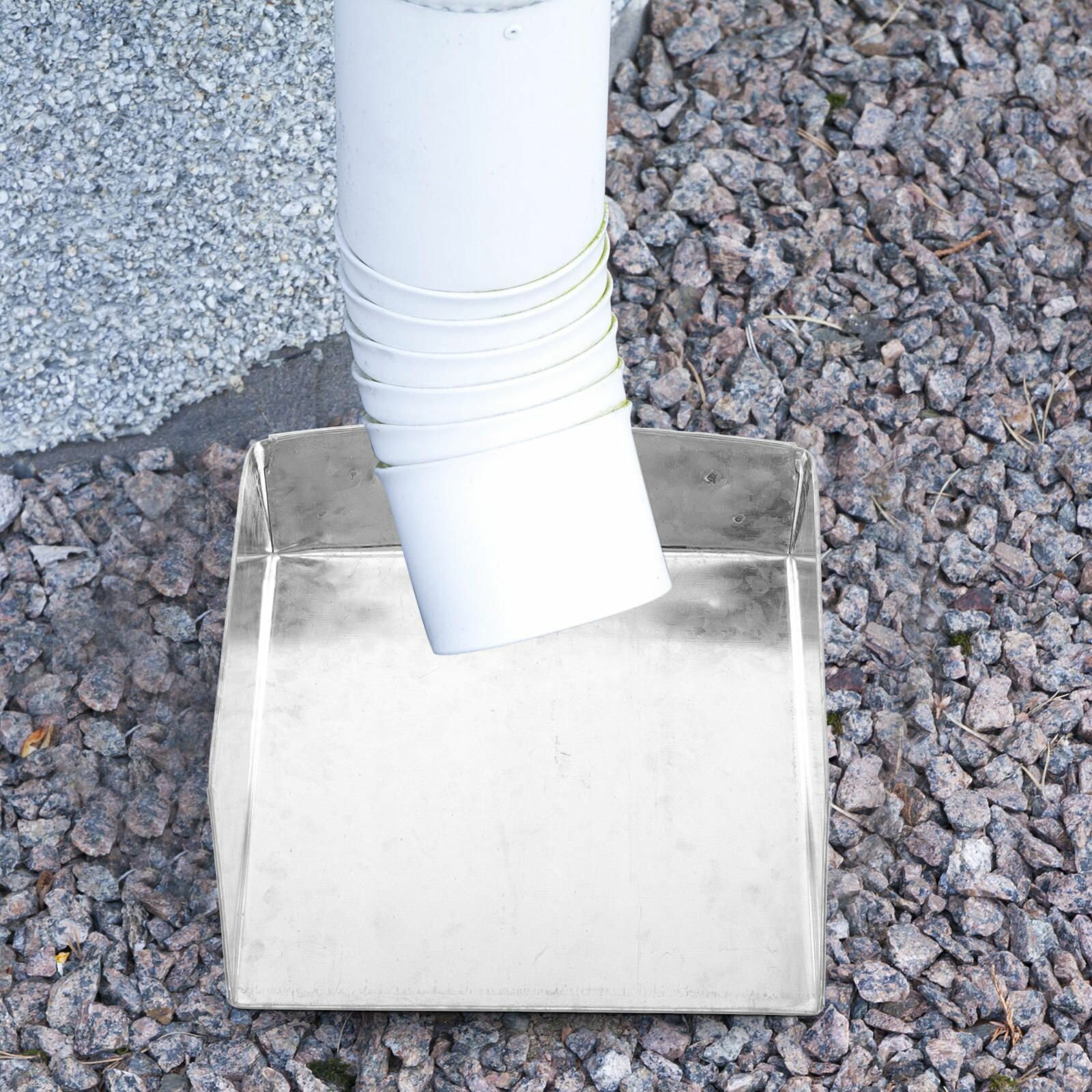 Дождевой Слив Для Водостока, Металлический, Серебристый, Для Сбора Дождевой Воды, 1 Набор