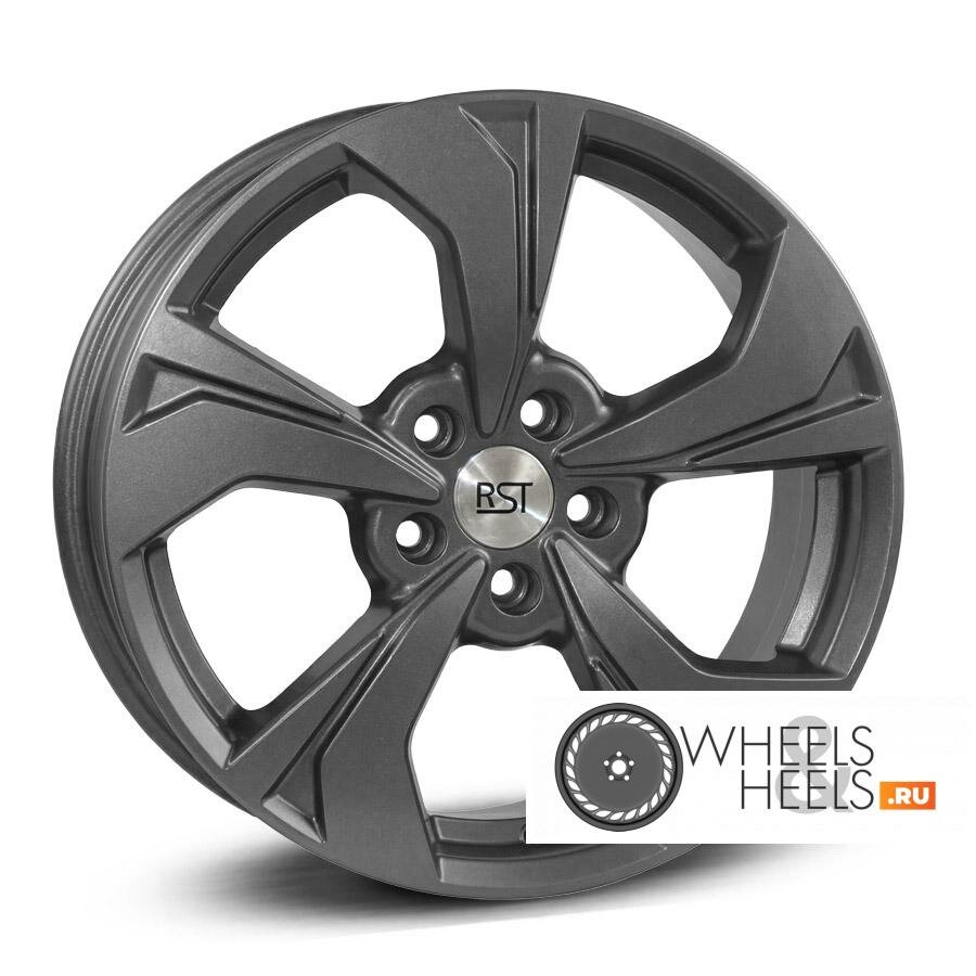 Диск автомобильный литой RST R217 17x7 5x108 et40 dia54.1 Темно - серый глянцевый