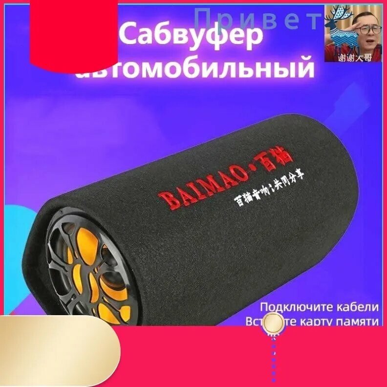 Сабвуфер автомобильный, 13 см (5 дюйм.)