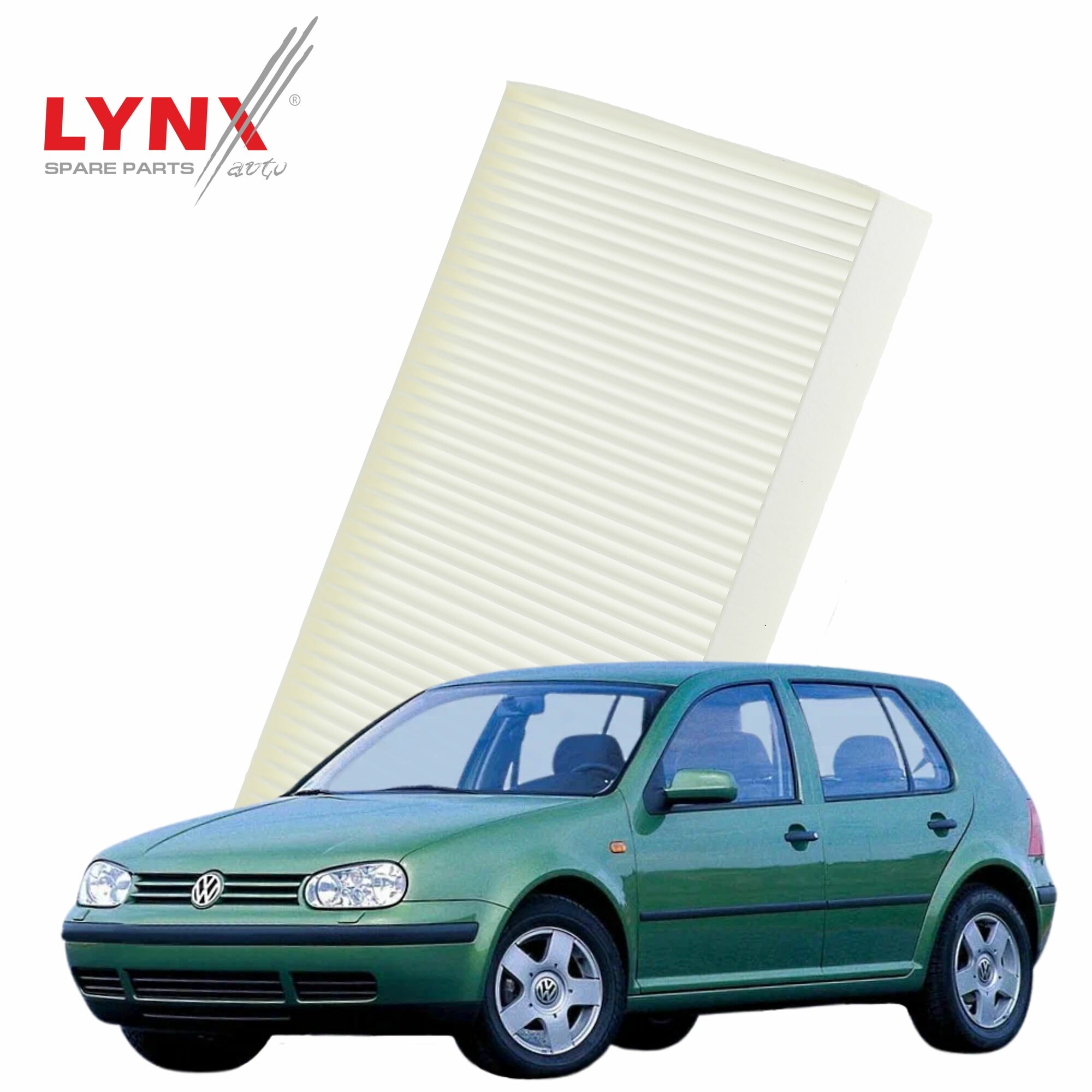 Фильтр салонный Volkswagen Golf (4) / Фольксваген Гольф 1997 1998 1999 2000 2001 2002 2003 2004 / 1шт LYNXauto