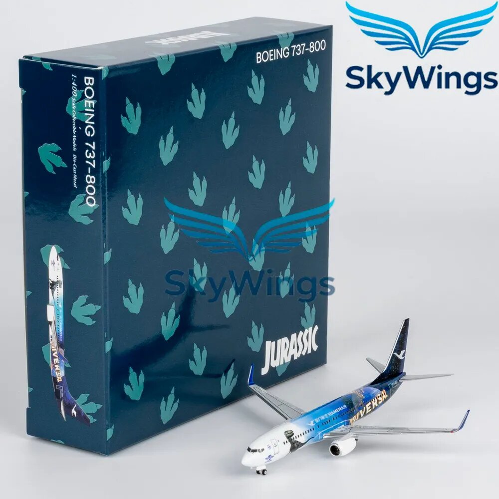 Модель самолета Xiamen Airlines Boeing 737-800 1:400 NG Lite (без антенн), CXA095, B-5487, упрощенный дизайн, официальная коллекционная модель