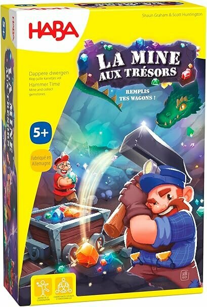Детская настольная игра Haba - Шахта сокровищ, на ловкость, от 5 лет - 305845