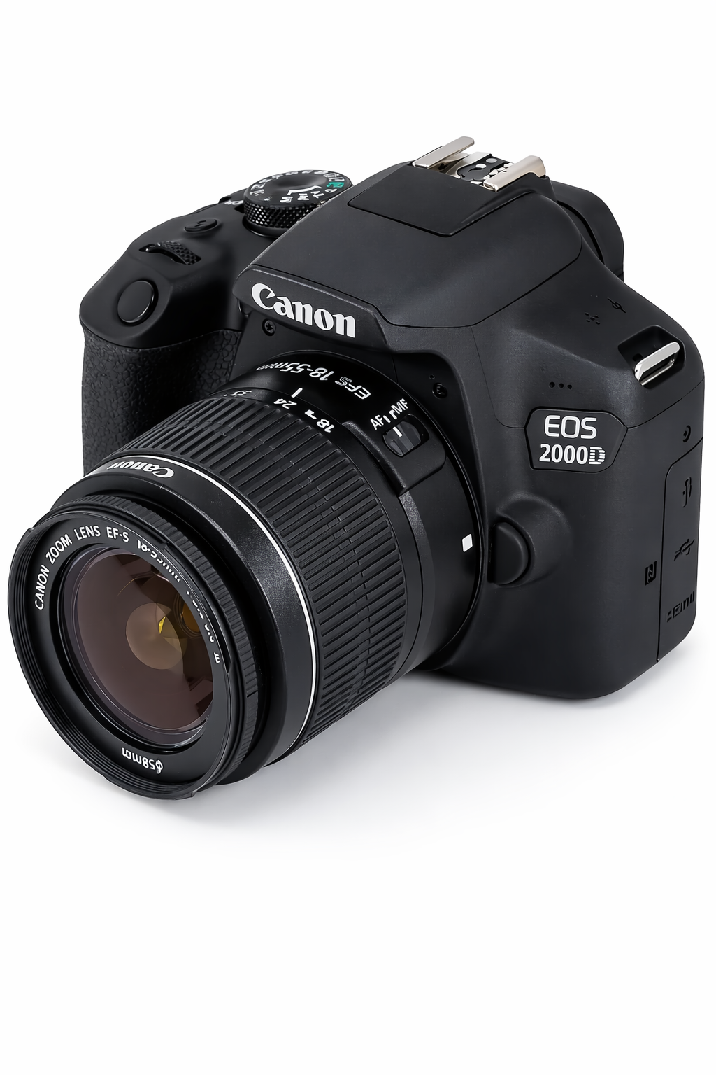 Зеркальный фотоаппарат Canon EOS 2000D Kit 18 55mm IS II, 24.1 МП, Wi-Fi, черный