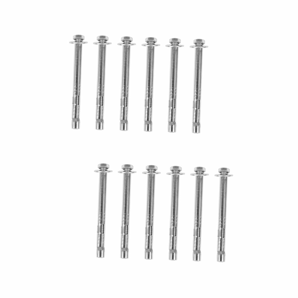 12 шт. сверхмощные расширительные винты, устойчивые к внешним гайкам анкеры для внутреннего и наружного использования, п