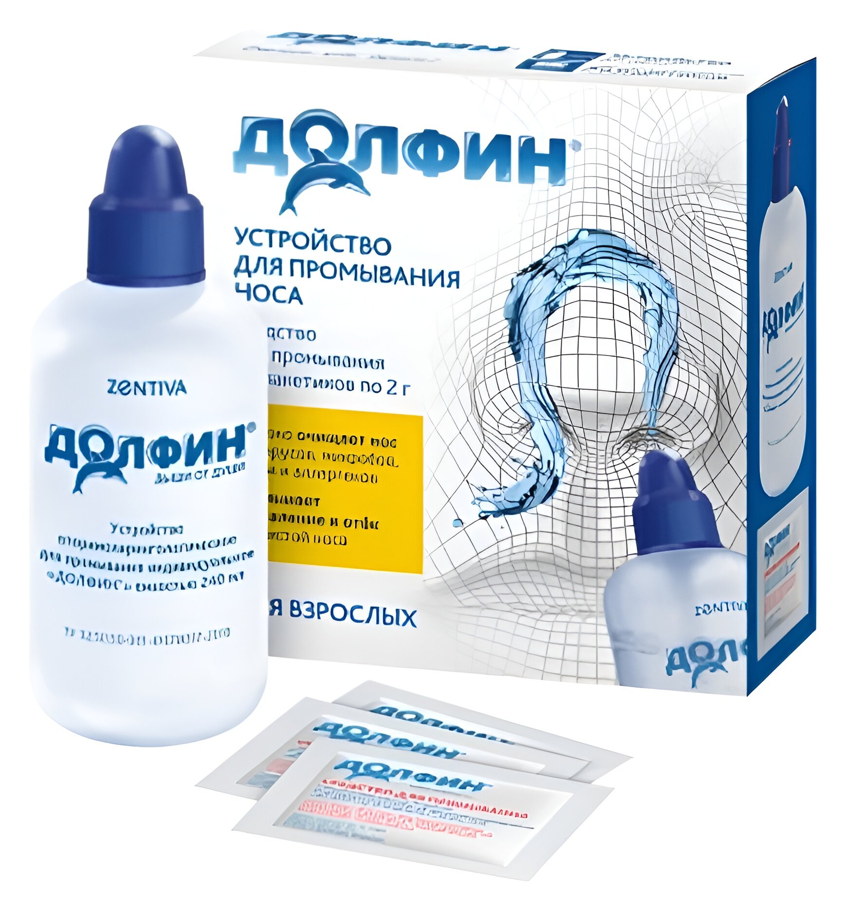 Средство для промывания носа "Долфин", минеральный состав, 30 пакетов