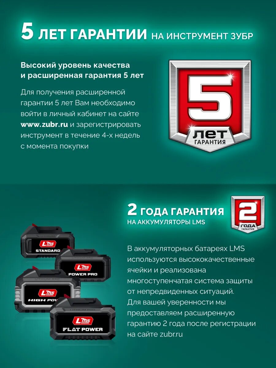 40 В, (2x20В), 300 мм шина, 2 АКБ LMS (2 Ач), пила цепная а