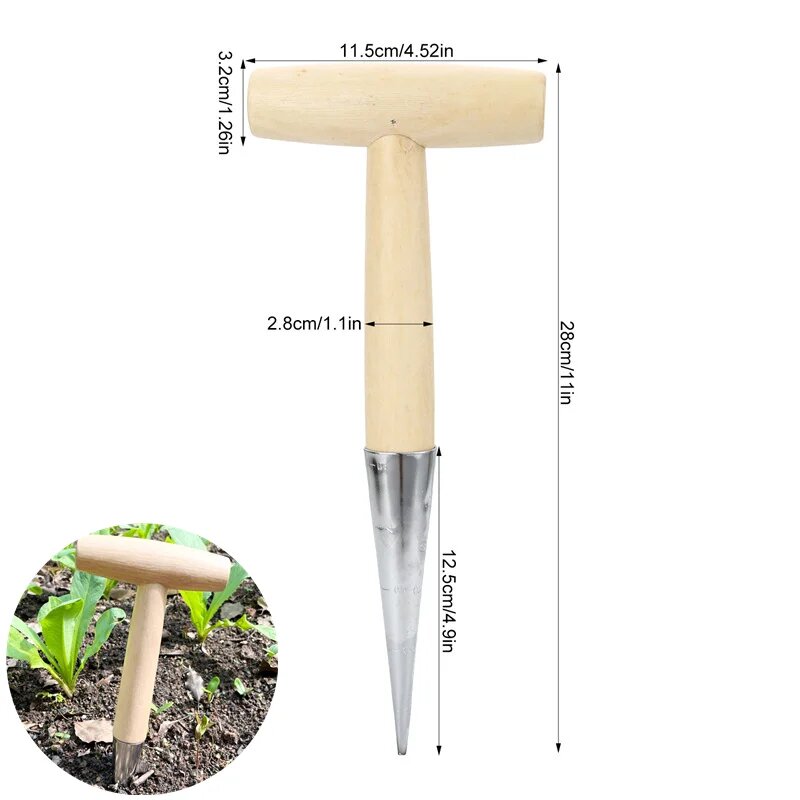 Садовая сеялка, прочный пластиковый ручной Dibbler, садовая сеялка, инструмент с 12 отверстиями, водонепроницаемая посадка для быстрого посева, садовые инструменты