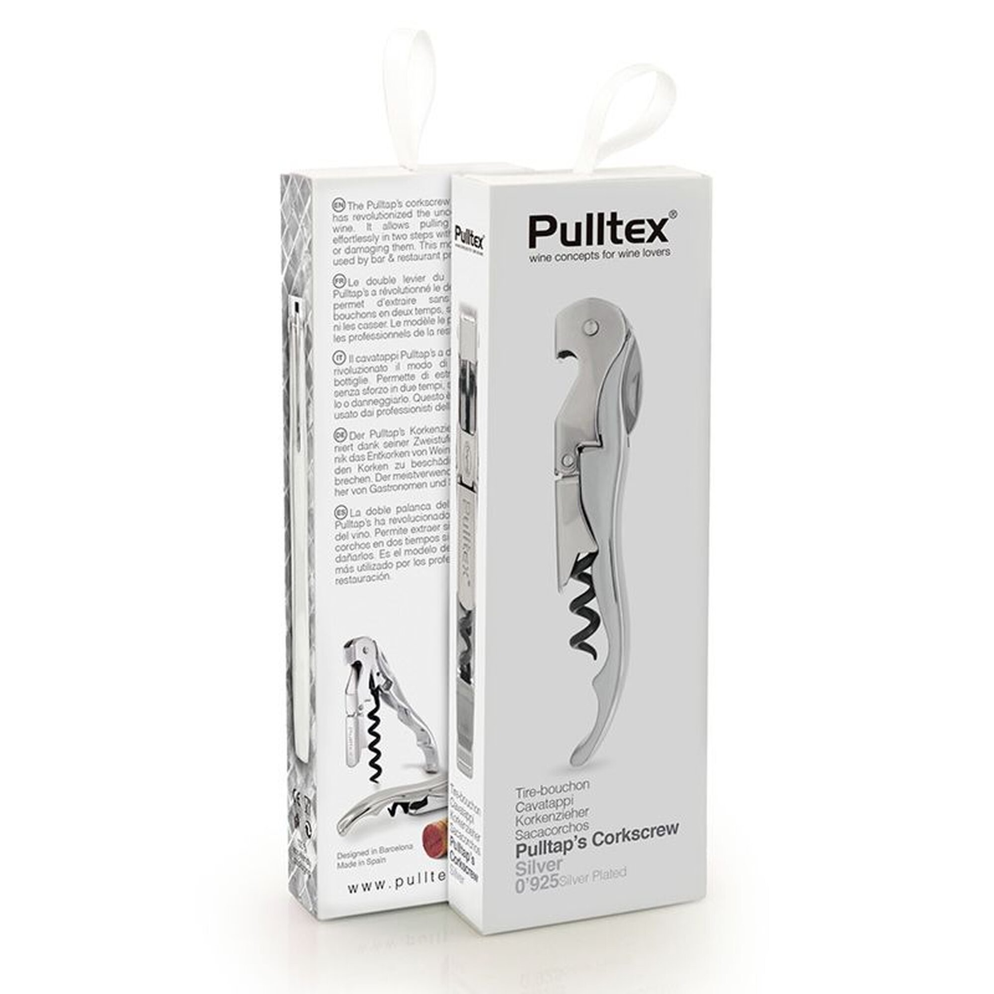 Штопор Pulltex Pulltap's Classic Silver Corkscrew, 109-140-00 — фото 1